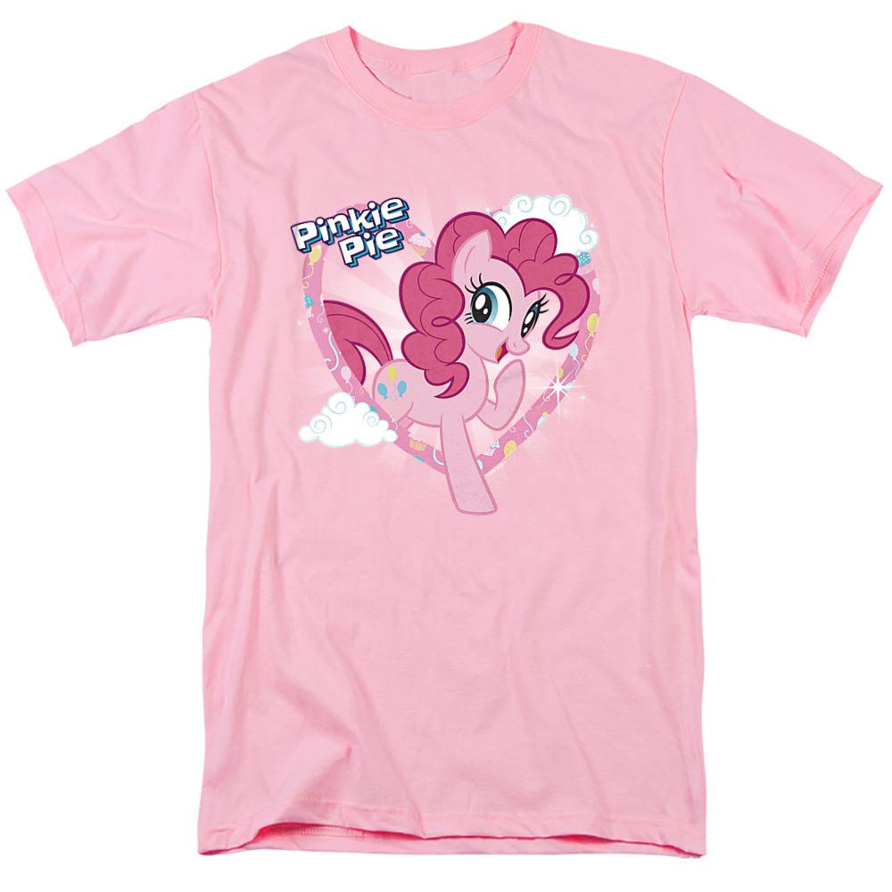 My Little Pony TV Pinkie Pie Unisex Adult T Shirt for Men and Women, Pink, 2X-Large