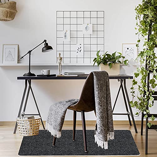 Chair Mat, Chair Rolling Mat, Office Chair Mat for Hardwood Computer Desk Floor Mat Desk Chair Protector, 35 x 47 inches, Upgraded Version Professional Protector Mat (Grey)