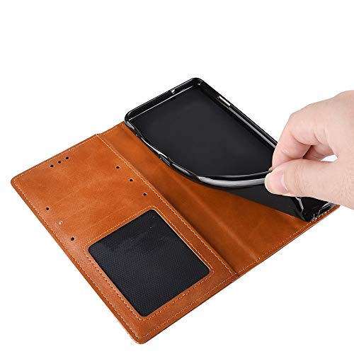 Phone Cover Case For Oppo Reno2 F/ Reno2 Z Magnetic Buckle Retro Crazy Horse Texture Horizontal Flip Leather Case with Holder & Card Slots & Photo Frame(Black) Protective Shell ( Color : Black )