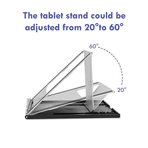 HUION Adjustable Tablet Stand Multi-Angle Portable Desk Stand for 10-15.6" Graphics Drawing Monitor Tablet Pen Display,Suitable for Kamvas Pro 16/Pro 12/Pro 13,Kamvas 16,iPad Pro, Wacom Cintiq