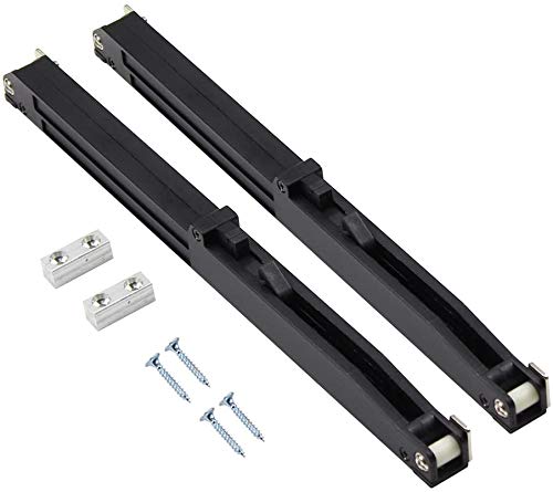 ZEKOO Sliding Barn Door Hardware Soft Close Mechanism, Sliding Barn Door Hardware of Spring Buffer Damper, Fit for Single Door or Double Door Close or Open (2 Sets)