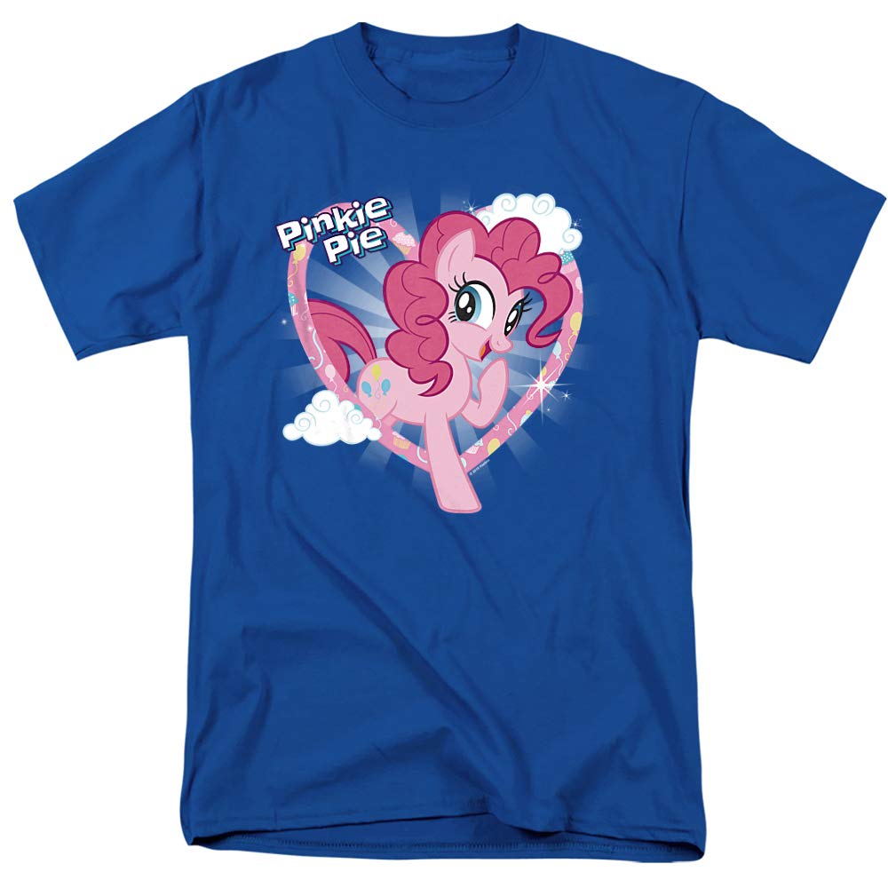 My Little Pony TV Pinkie Pie Unisex Adult T Shirt for Men and Women, Royal, 2X-Large