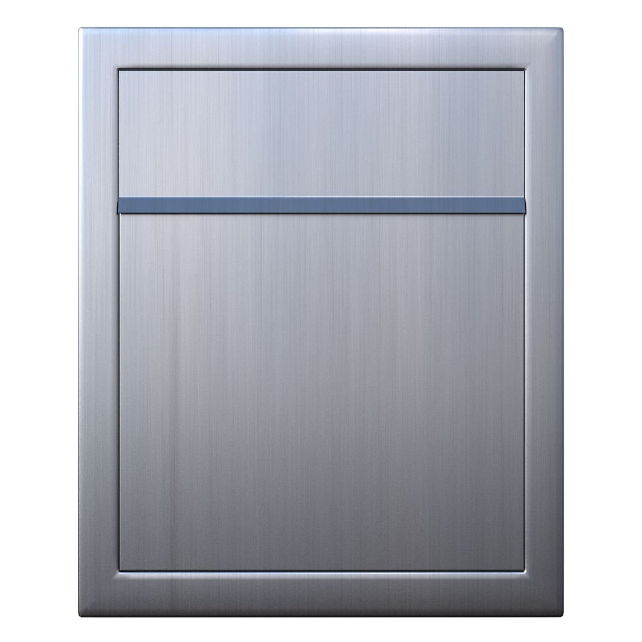 Base by Bravios - Modern Wall-Mounted Mailbox in Stainless Steel