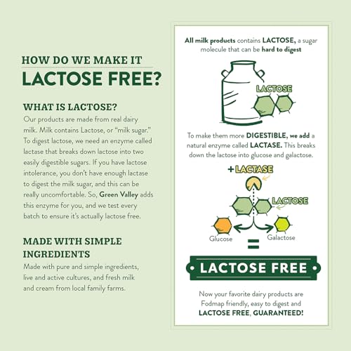 Green Valley Lactose Free Plain Whole Milk Kefir/Drinkable Yogurt, 32 Ounce bottle