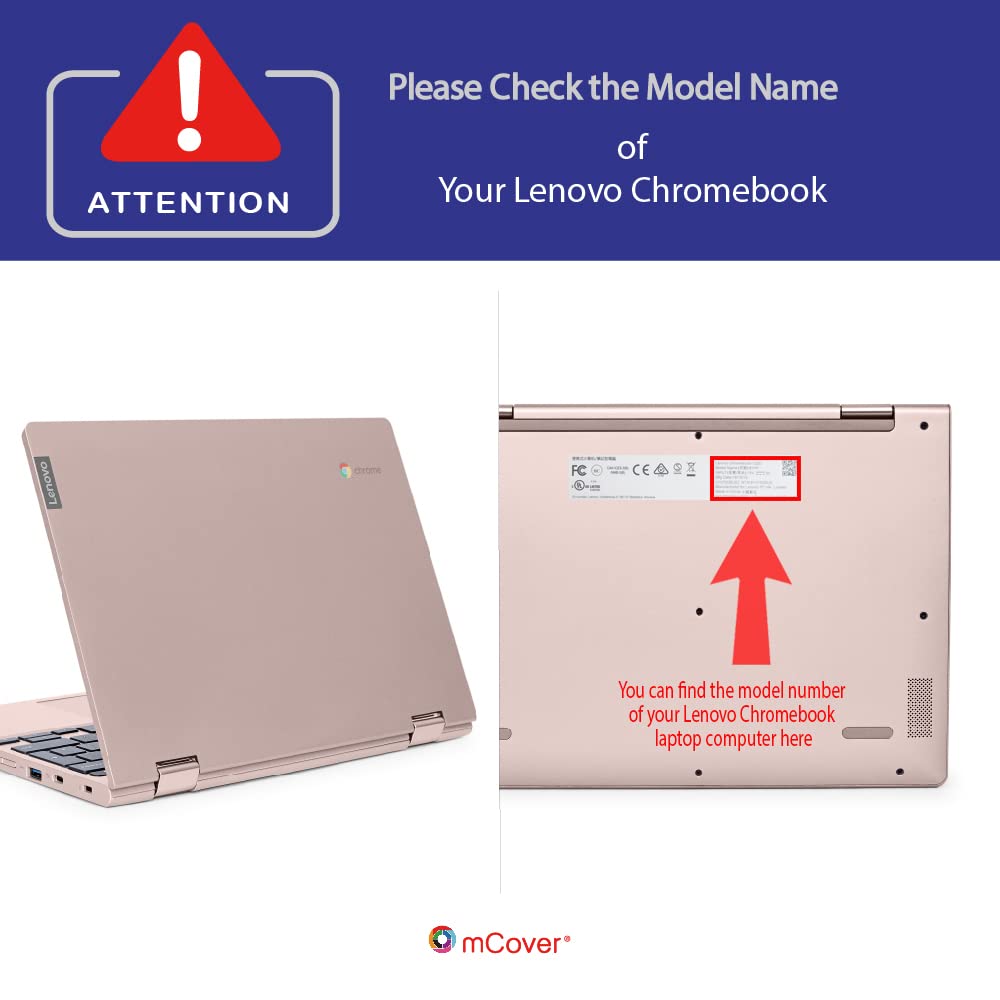 mCover Case Compatible for 2019~2021 11.6" Lenovo Chromebook C340 Series 2-in-1 Laptop Computers ONLY (NOT Fitting Any Other Lenovo Models) - Purple