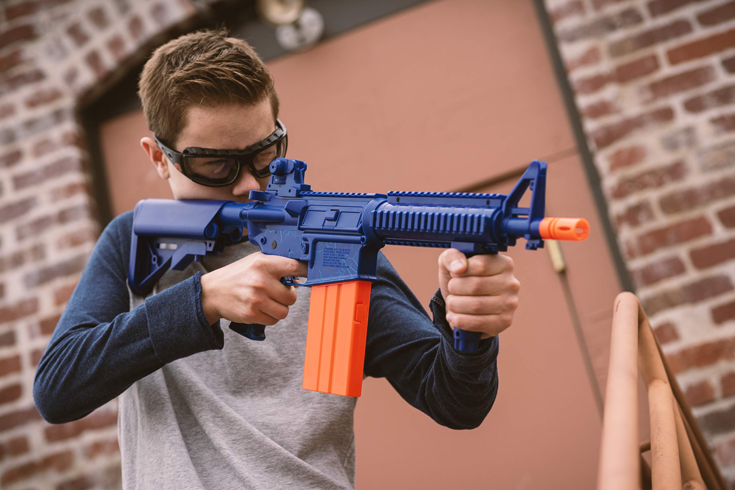 Umarex Rekt OpFour Rifle Foam Dart Launcher Gun, Blue