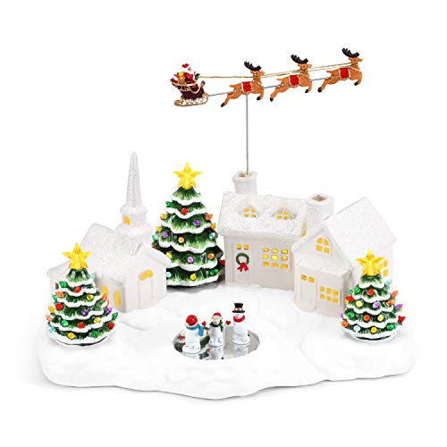 Mr. Christmas 17" Nostalgic Village Christmas Décor, White