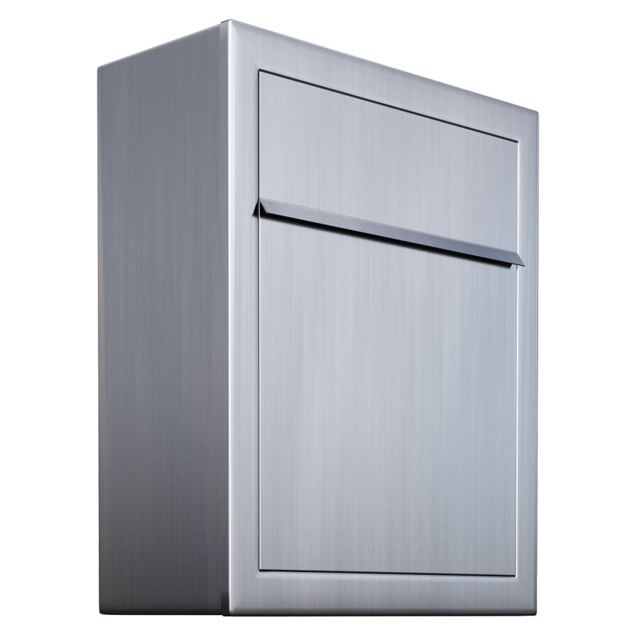 Base by Bravios - Modern Wall-Mounted Mailbox in Stainless Steel