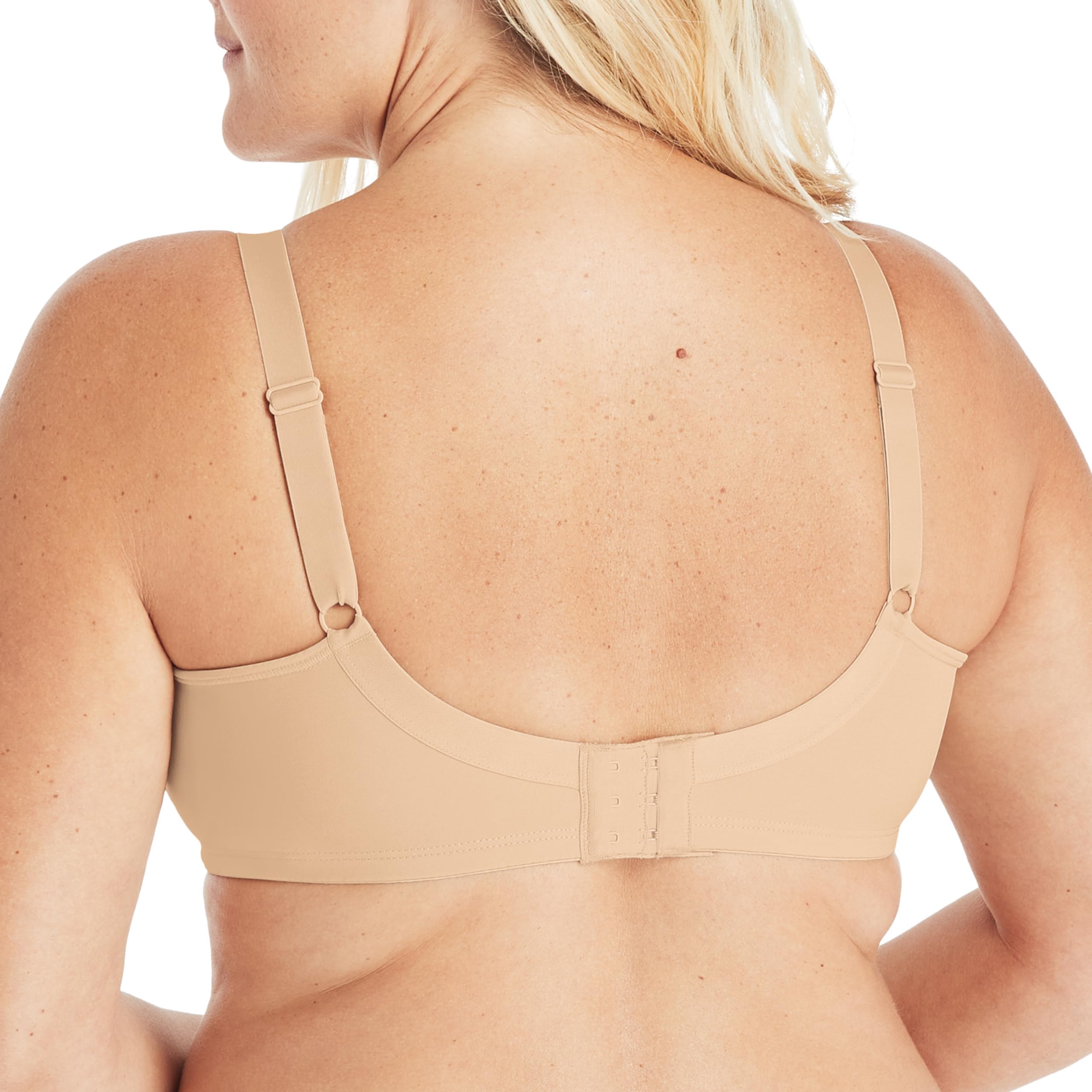 Playtex Women's 18 Hour Smoothing Minimizer Wirefree US4697 Bra, Nude, 36DD