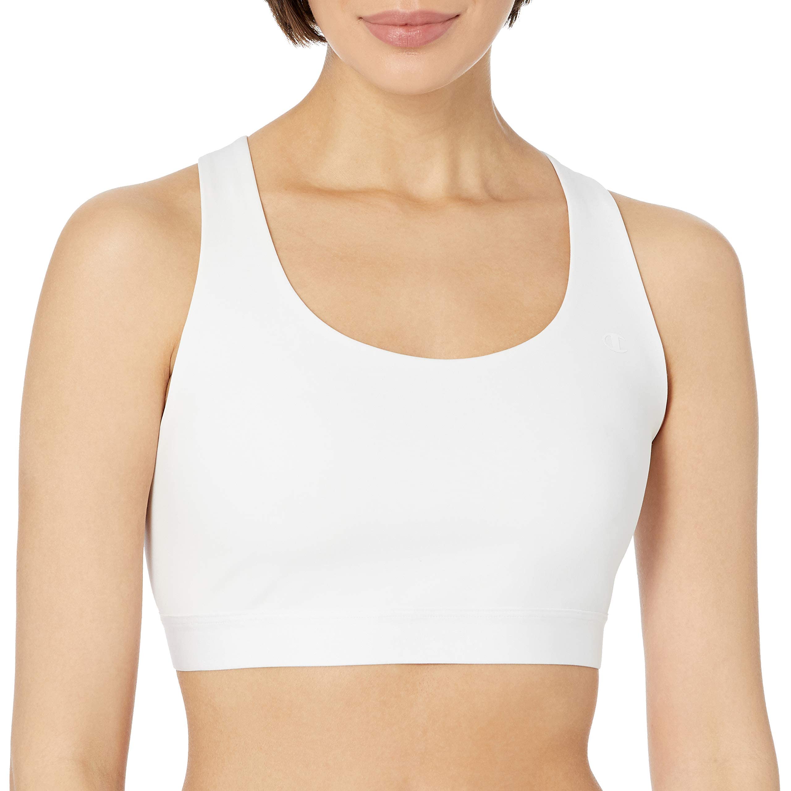 Champion Women's Absolute Eco Sports Bra, White, X-Large