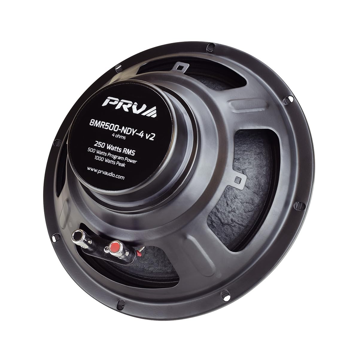 PRV AUDIO 8MR500-NDY-4 V2 Neodymium 8" Mid Range 4 ohm Pro Audio Speaker 500 Watts Program Power (Single)