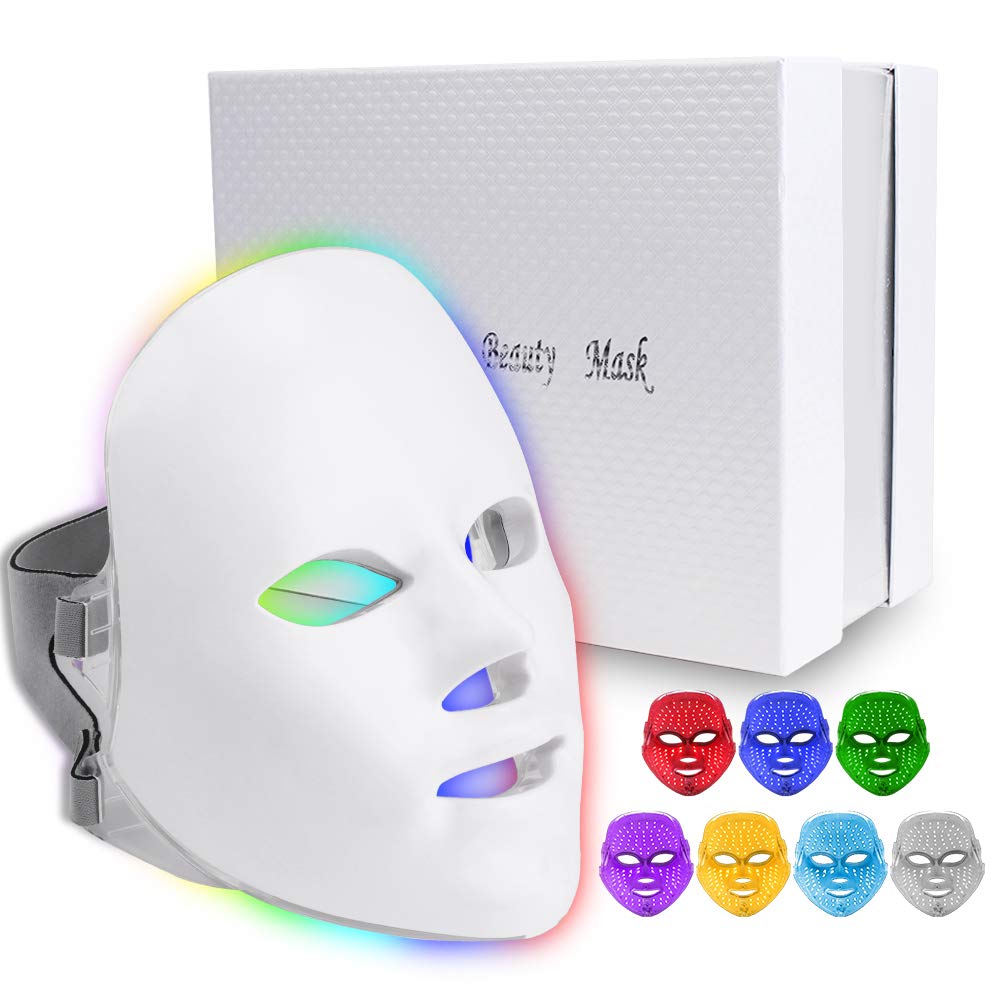 7 Colors Light Mask, Home Light T herapy Facial Mask (7 Colors)