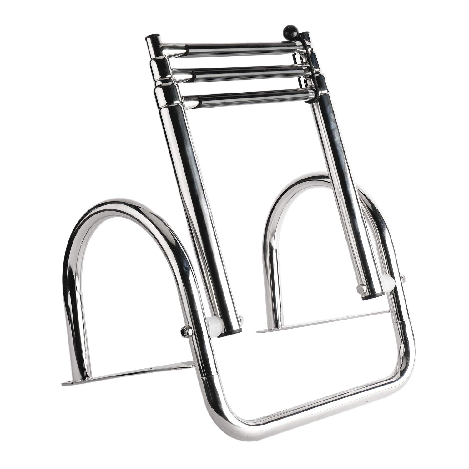 NovelBee 3 Step Inboard Boat Ladder,Stainless Steel Telescoping Step Ladder Folding Dock Ladder for Marine Boat Yacht Swimming Pool