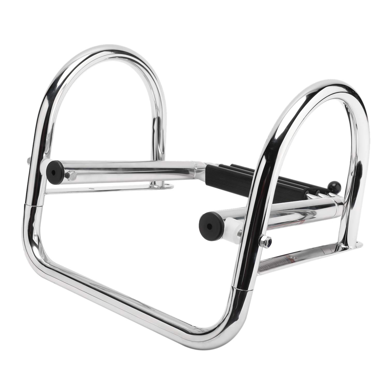 NovelBee 3 Step Inboard Boat Ladder,Stainless Steel Telescoping Step Ladder Folding Dock Ladder for Marine Boat Yacht Swimming Pool
