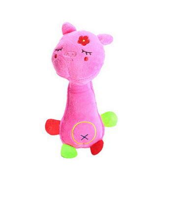 Cute Pet Dog Cat Plush Squeak Sound Dog Toys Funny Fleece Durability Chew Molar Toy Fit for All Pets Elephant Duck Pig (E)