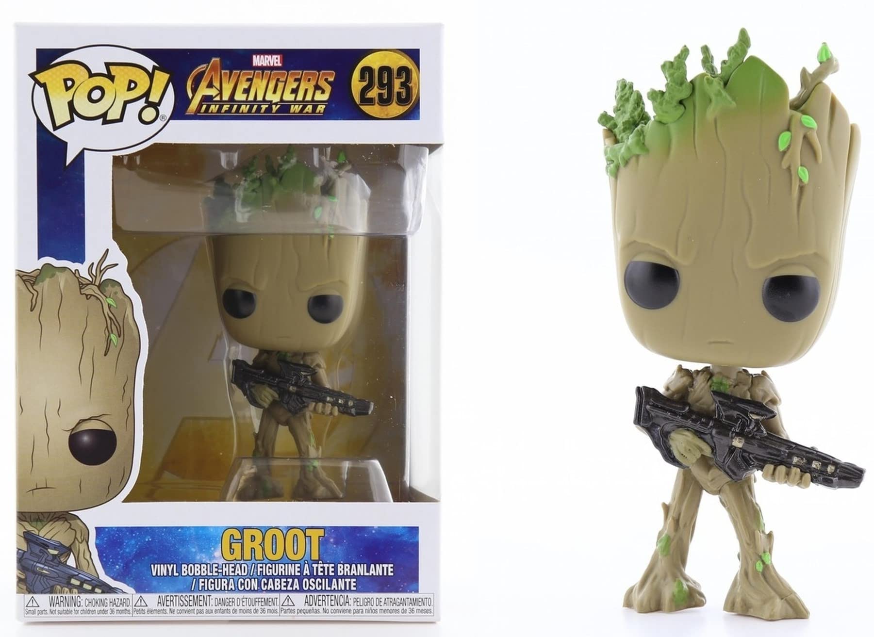 Funko POP! Marvel: Avengers Infinity War - Teen Groot with Gun