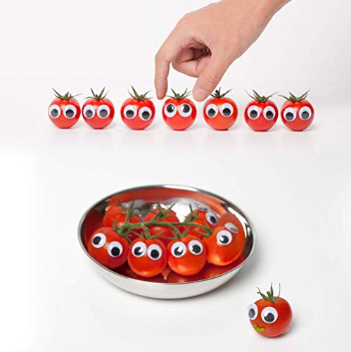 Aibus Pack of 200pcs Googly Eyes Craft Supplies: 0.47in (12mm) 0.49in (15mm), Black Wiggle Googly Eyes with Self-Adhesive