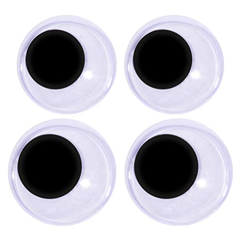 Aibus Pack of 200pcs Googly Eyes Craft Supplies: 0.47in (12mm) 0.49in (15mm), Black Wiggle Googly Eyes with Self-Adhesive