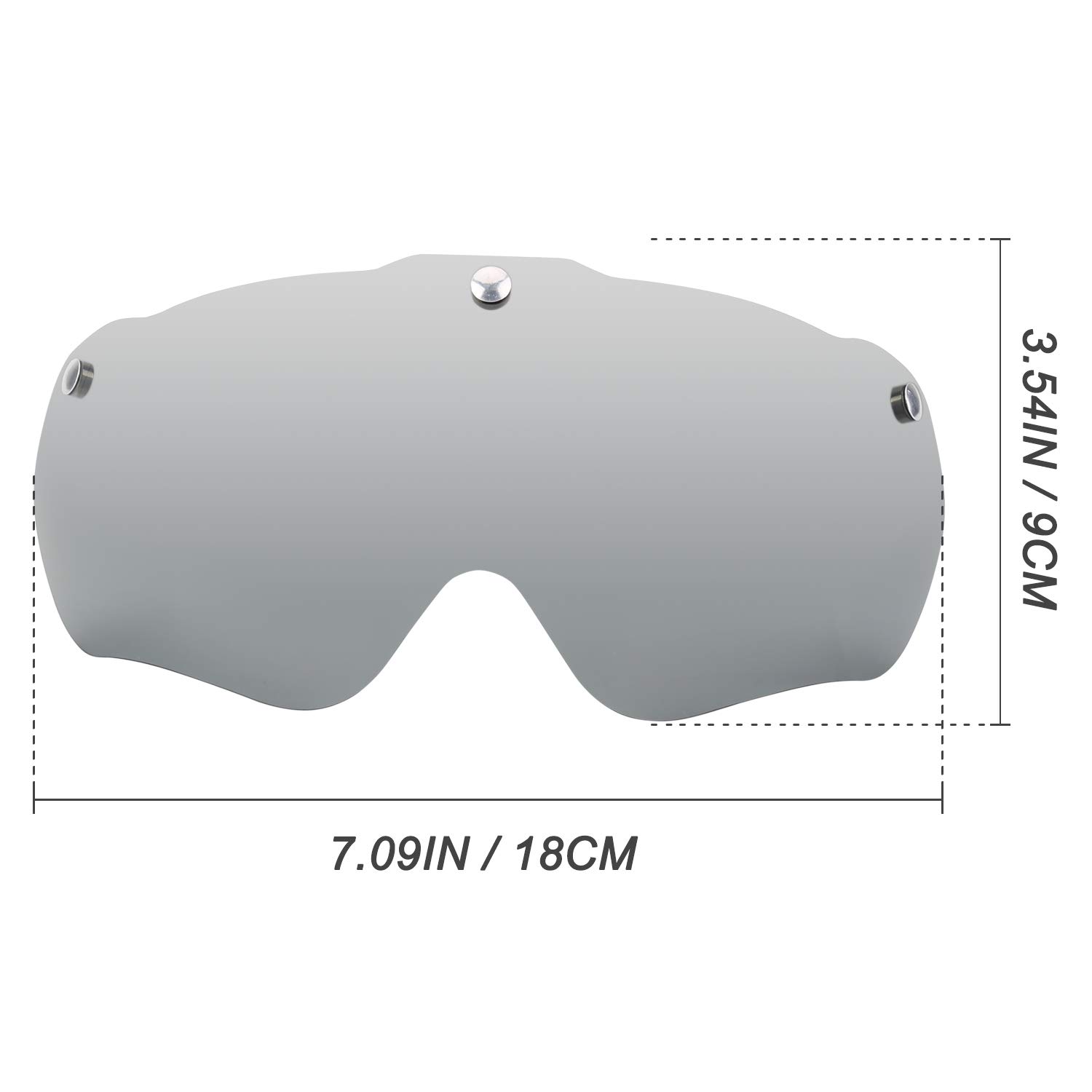 Shinmax Bike Helmet Magnetic Visor Removable Goggles Shield Only for Cycling Helmet in Model Bc-049&Bc-001&Bc-002