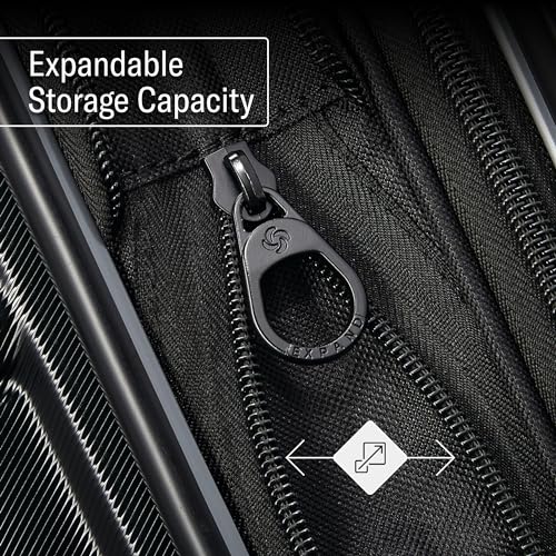 Samsonite Omni 2 24-Inch Medium Checked Hardside Luggage with 360° Spinner Wheels - Scratch Resistant Hardshell - TSA Lock - Expandable Polycarbonate Shell for Lightweight Travel - Artic Silver