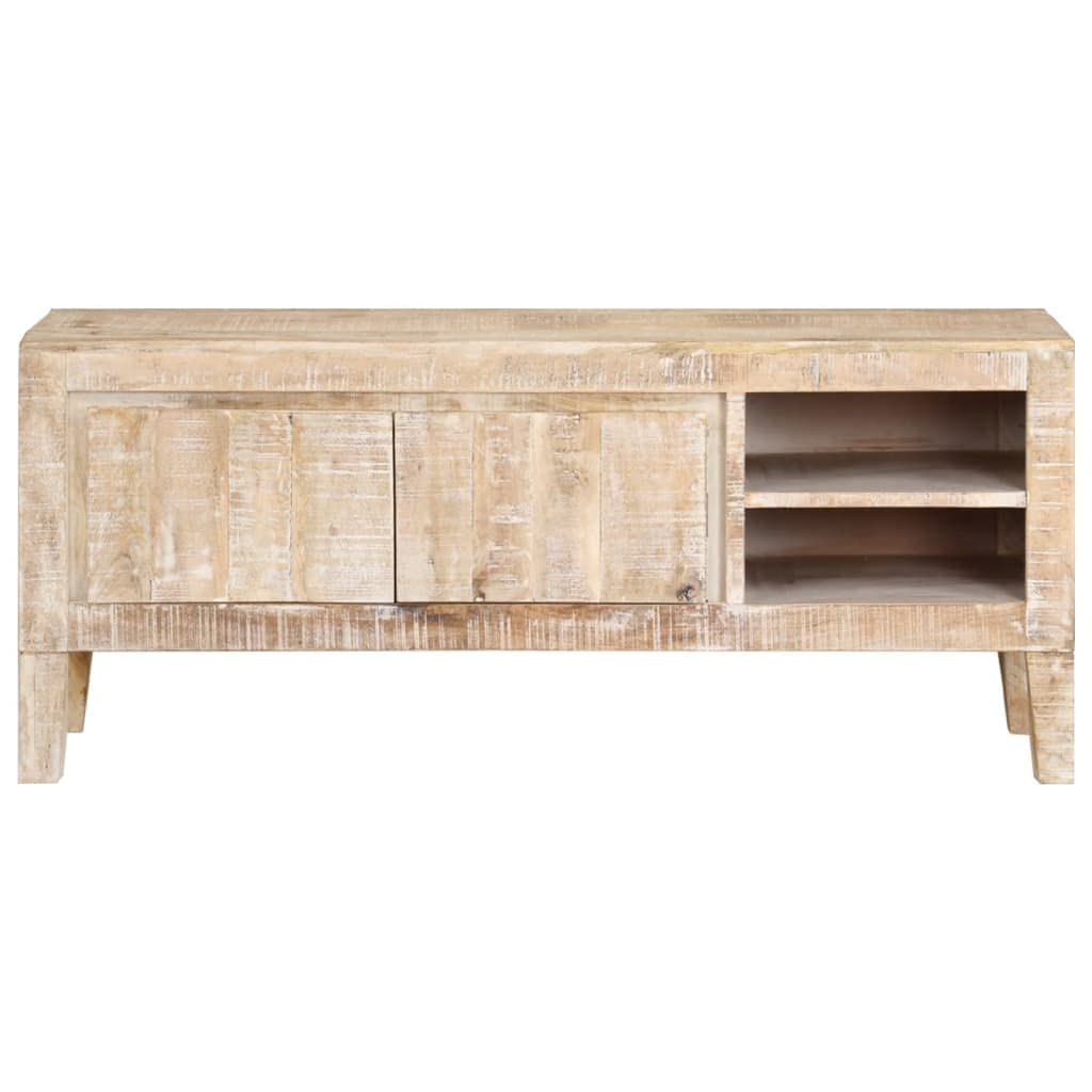 vidaXL TV Stand, TV Unit for Living Room Bedroom, Sideboard with Storage, TV Console Entertainment Center, Farmhouse Style, Solid Mango Wood