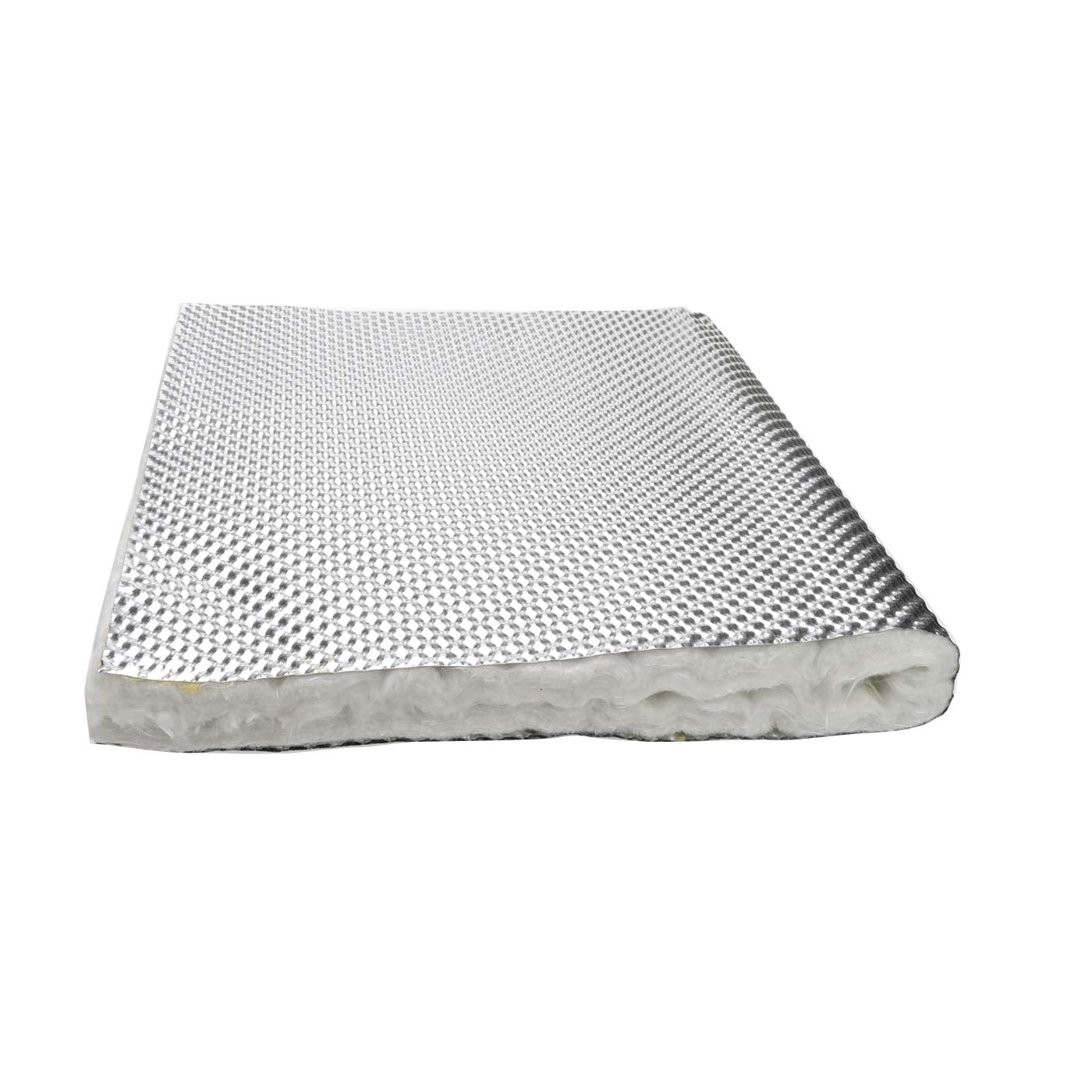AC PERFORMANCE Reduce Radiant Heatshield Armor 3' Long x 1' Wide x 1/2" Thick Exhaust Pipe Multipurpose Heat Shield, Fiberglass Laminated Aluminum