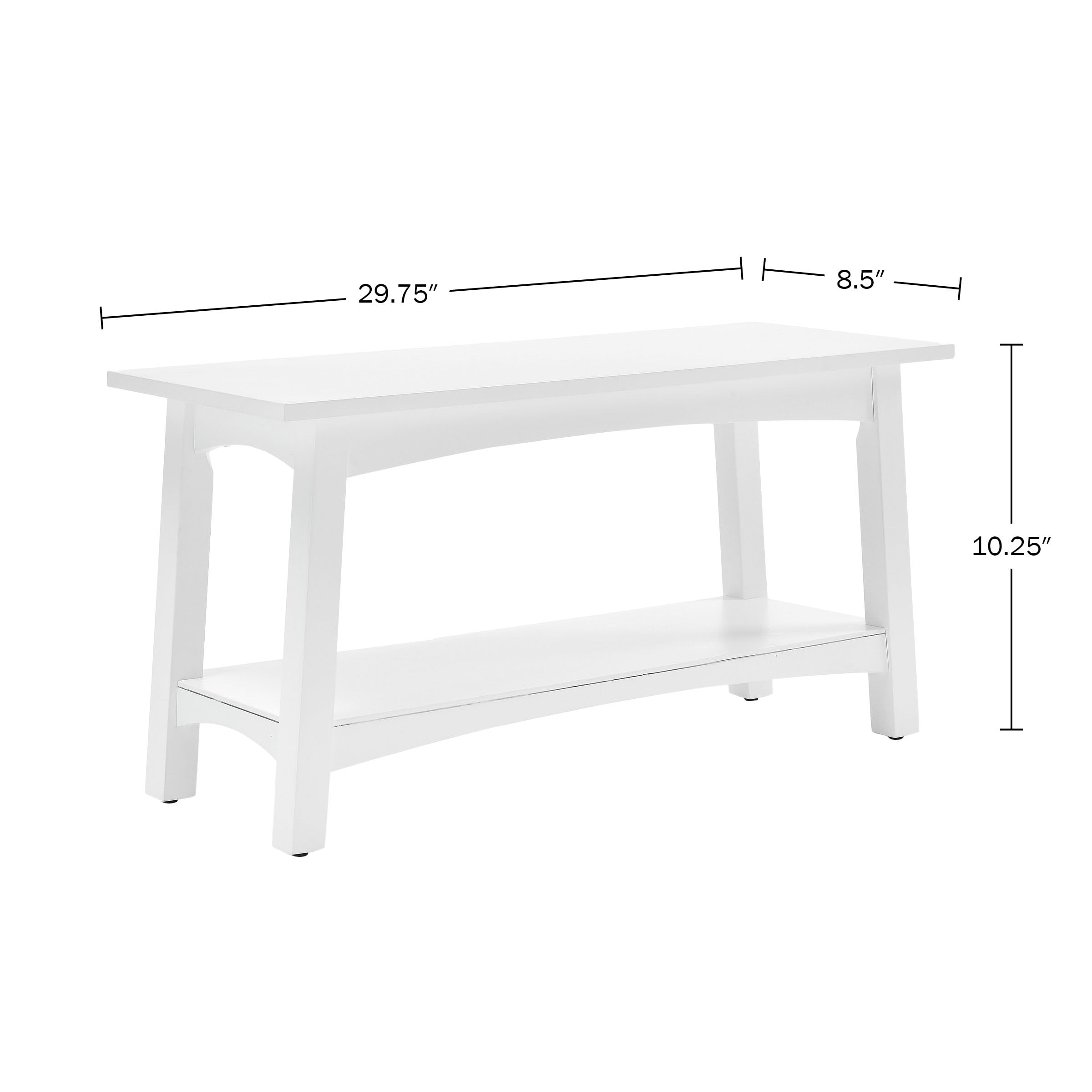 Alaterre Furniture Craftsbury 36" W Wood Entryway Bench