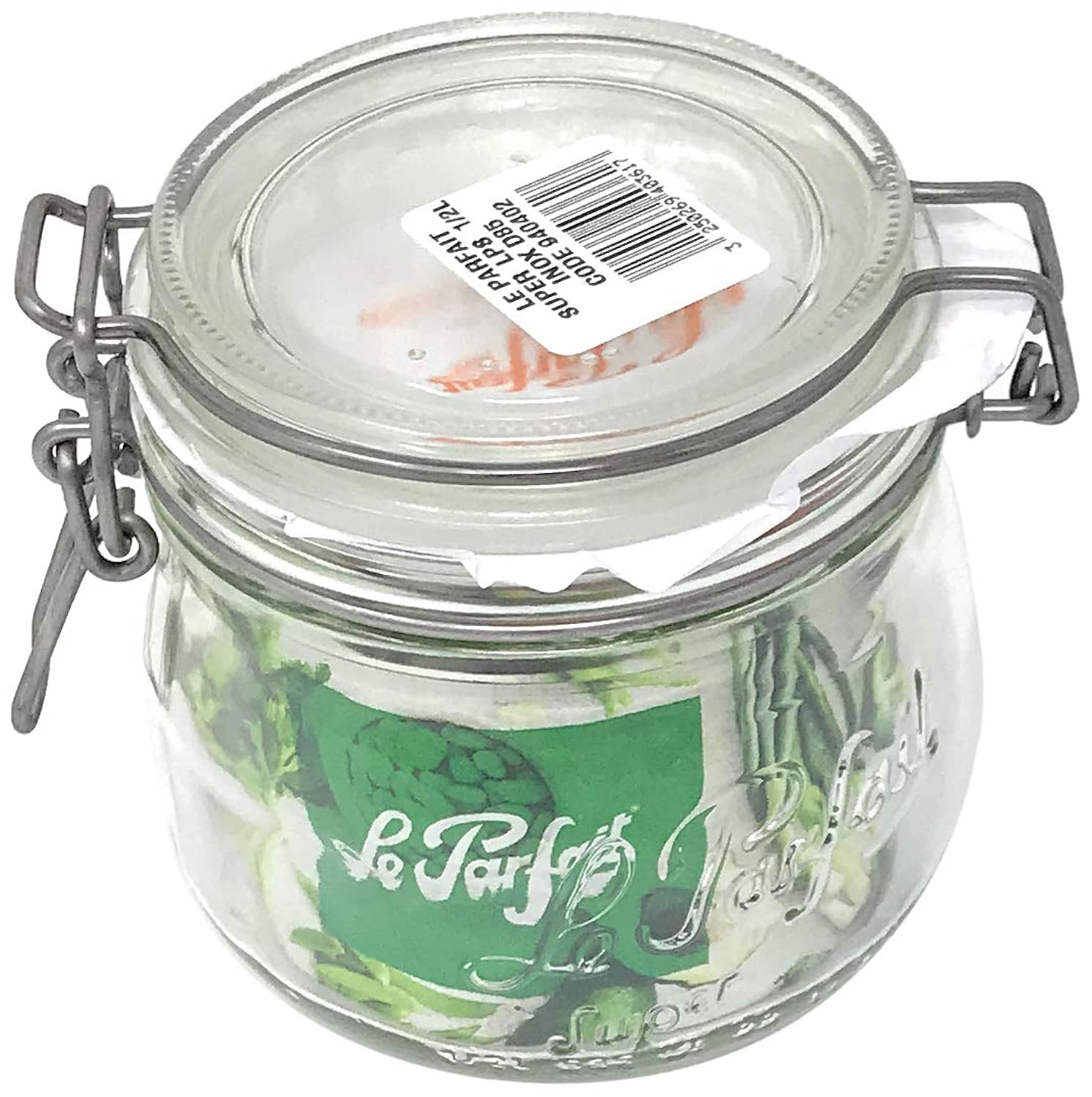 LE PARFAIT Rounded French Glass Storage Jar 16 Ounce, 1 EA