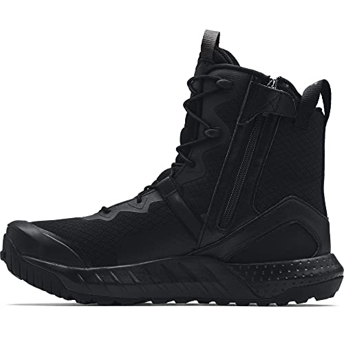 Under Armour Men's Micro G Valsetz Zip Military and Tactical Boot, Black (001)/Black, 9 M US