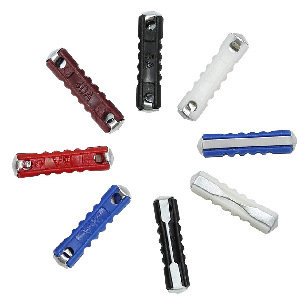 Car Fuses Torpedo Type European for Classic Cars Old Style 5A 8A 16A 25A 40A (200Pcs)