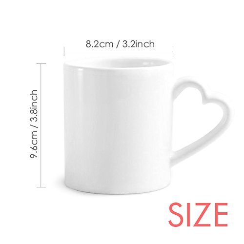 X Alphabet Orange Fruit Cute Pattern Mug Coffee Ceramic Drinkware Glass Heart Cup