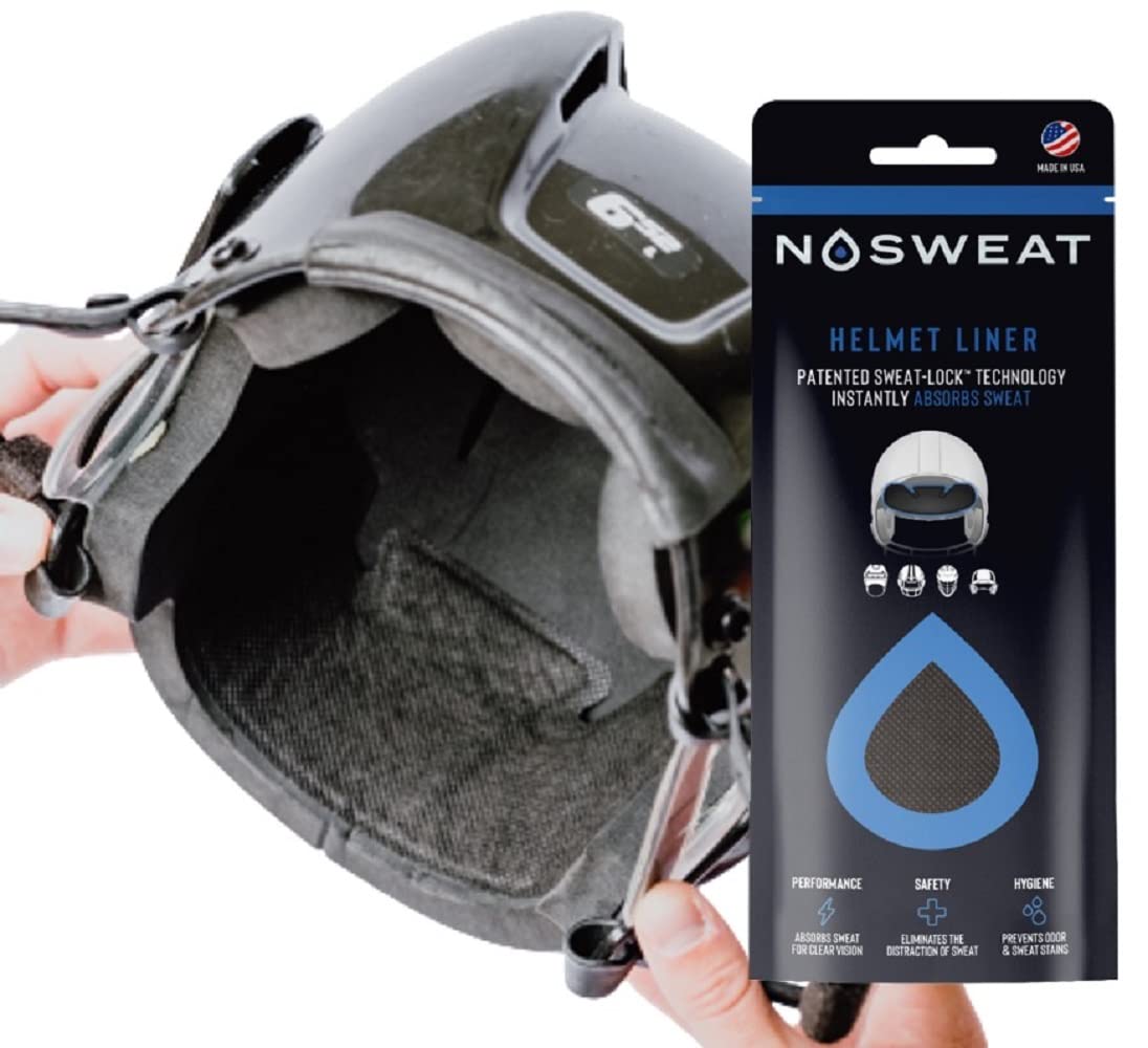 Hockey Helmet Sweat Liners and Sweatband by NoSweat Patented Sweatlock Technology 3 | 6 | 12 | 25 | 50 Pack (50)