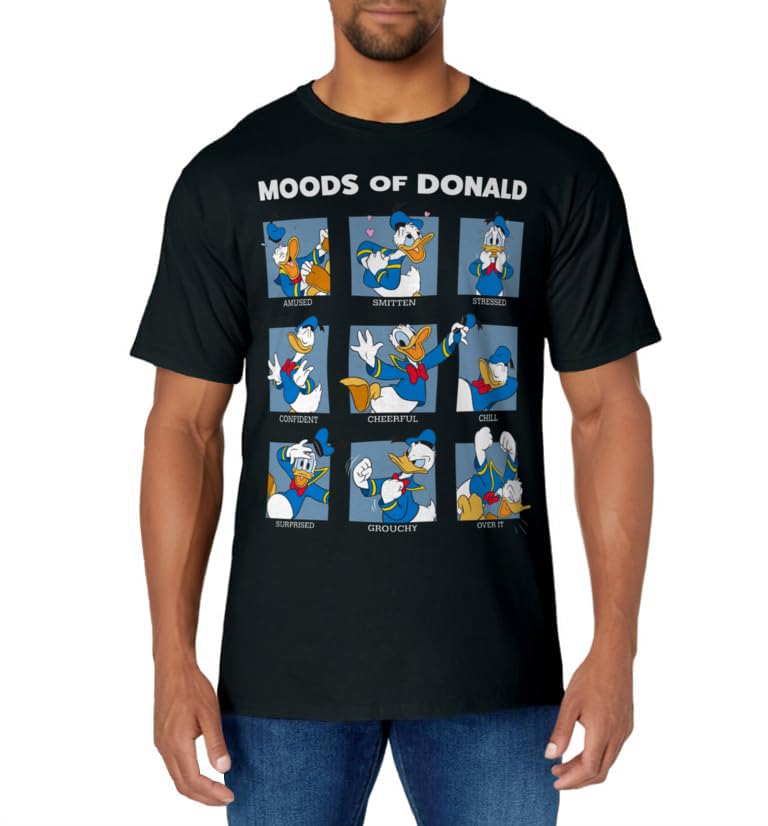 Disney Mickey And Friends Moods Of Donald Duck Short Sleeve T-Shirt