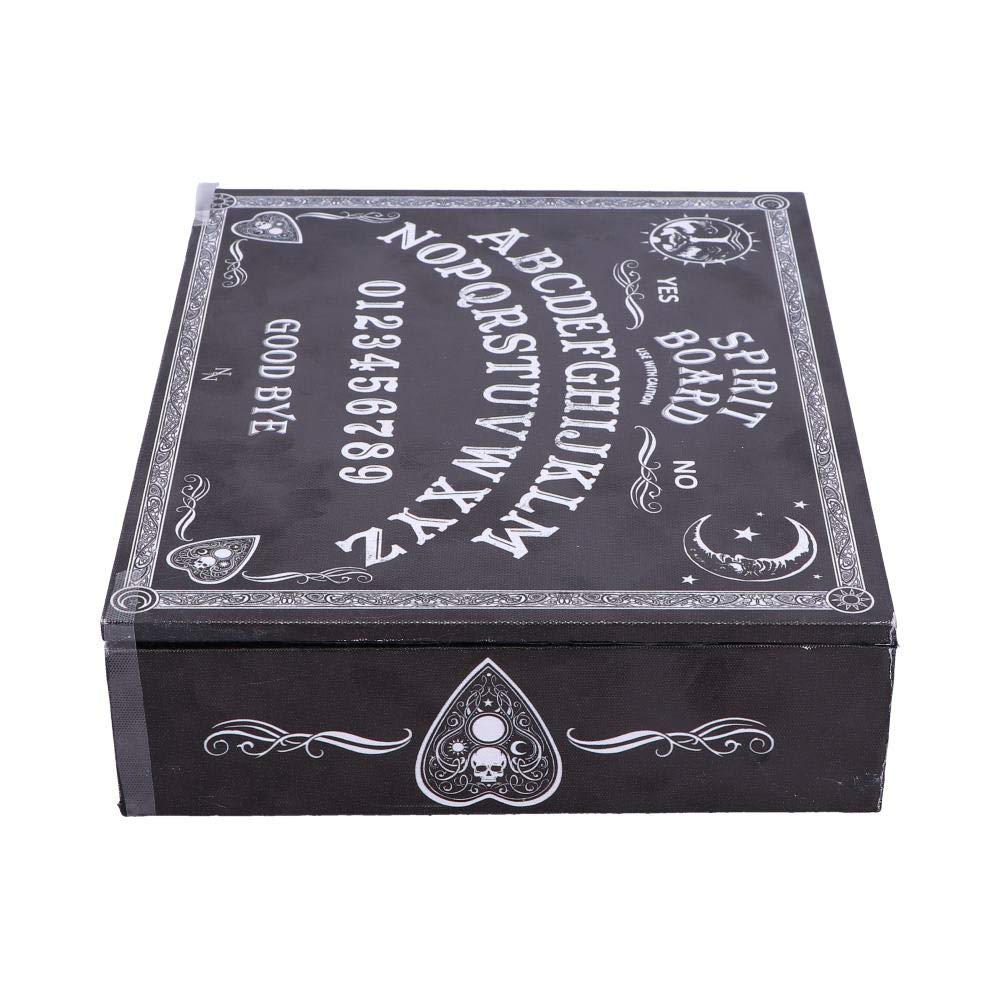Nemesis Now Black and White Spirit Board and Planchette Jewellery Storage Box with Mirror, MDF, One Size