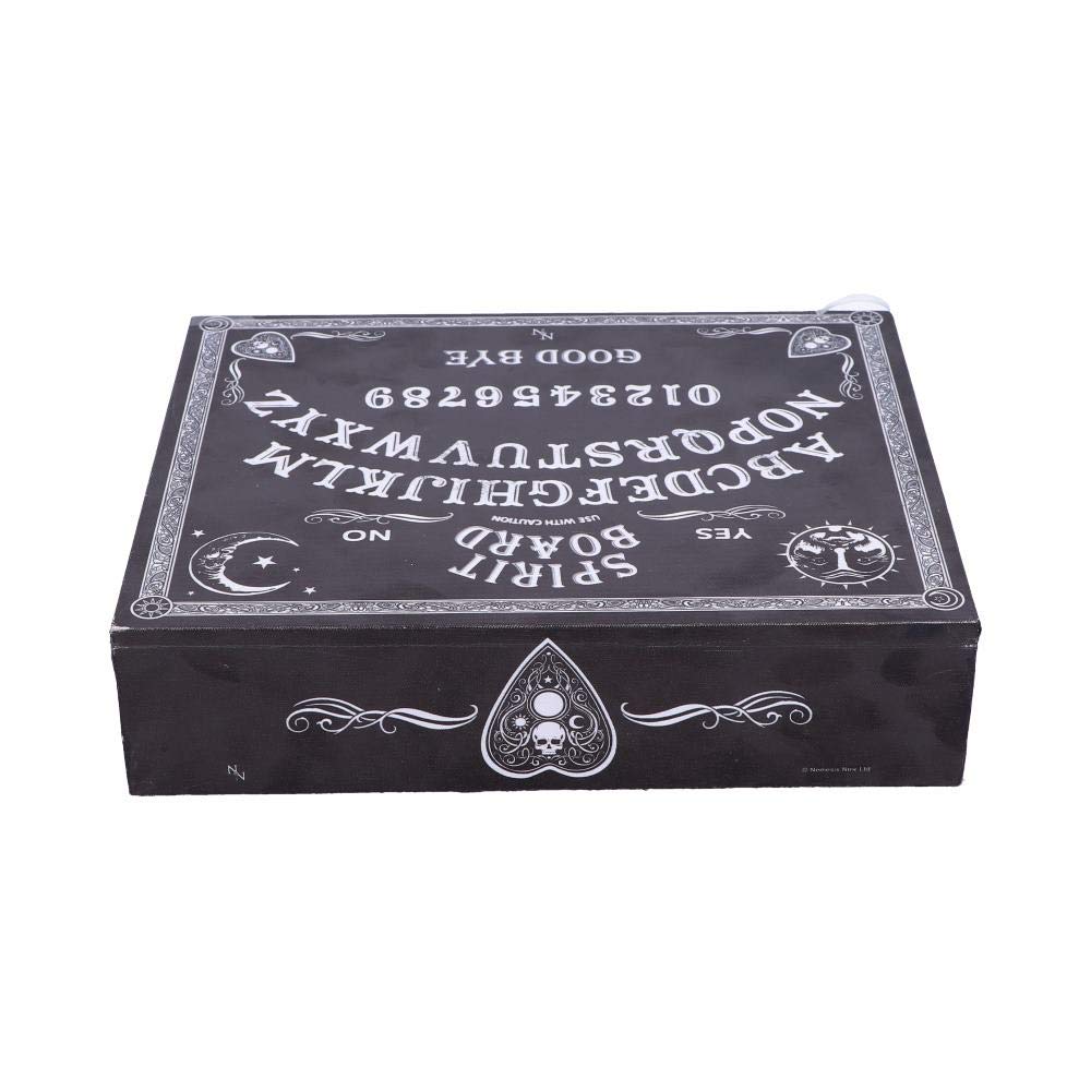 Nemesis Now Black and White Spirit Board and Planchette Jewellery Storage Box with Mirror, MDF, One Size