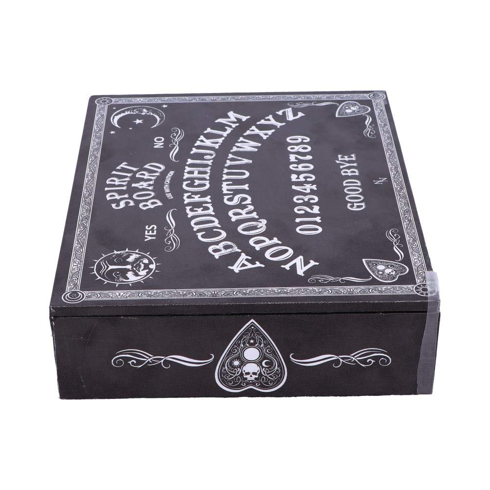 Nemesis Now Black and White Spirit Board and Planchette Jewellery Storage Box with Mirror, MDF, One Size