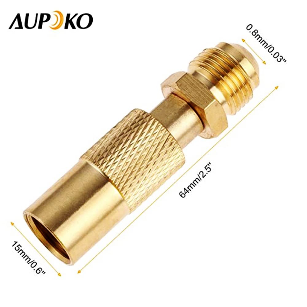 Aupoko 3/8 Propane Elbow Adapter Fitting, Fits for 17 Inch and 22 Inch Black Stone Tabletop Grill or Portable Gas Griddle Connect RV Trailer Extension Hose