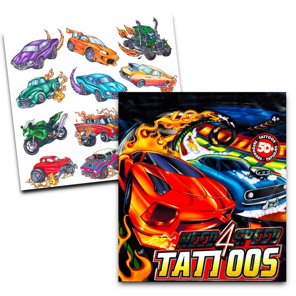 Hot Wheels Backpack with Lunchbox Set for Boys Kids ~ 2 Pc Bundle with Deluxe 16" Hot Wheels Racecar Backpack and Insulated Lunch Bag with Stickers, Tattoos, and More (Hot Wheels School Supplies)