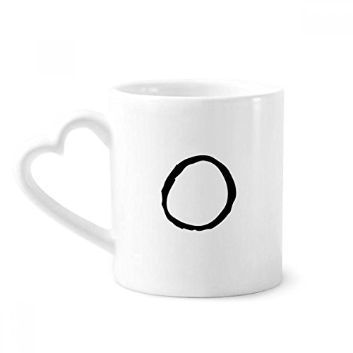 Greek Alphabet Omicorn Black silhouette Mug Coffee Ceramic Drinkware Glass Heart Cup