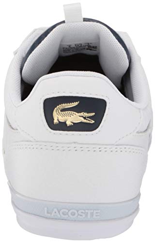 Lacoste Mens Chaymon Sneakers, White/White Leather, 9.5