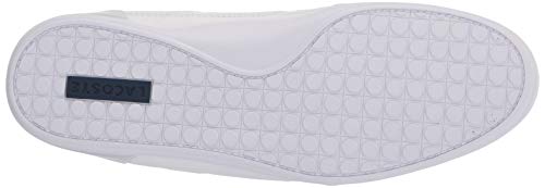 Lacoste Mens Chaymon Sneakers, White/White Leather, 9.5