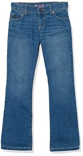 The Children's Place Girl's Basic Bootcut Jeans, Md Lara Wash, 10 plus