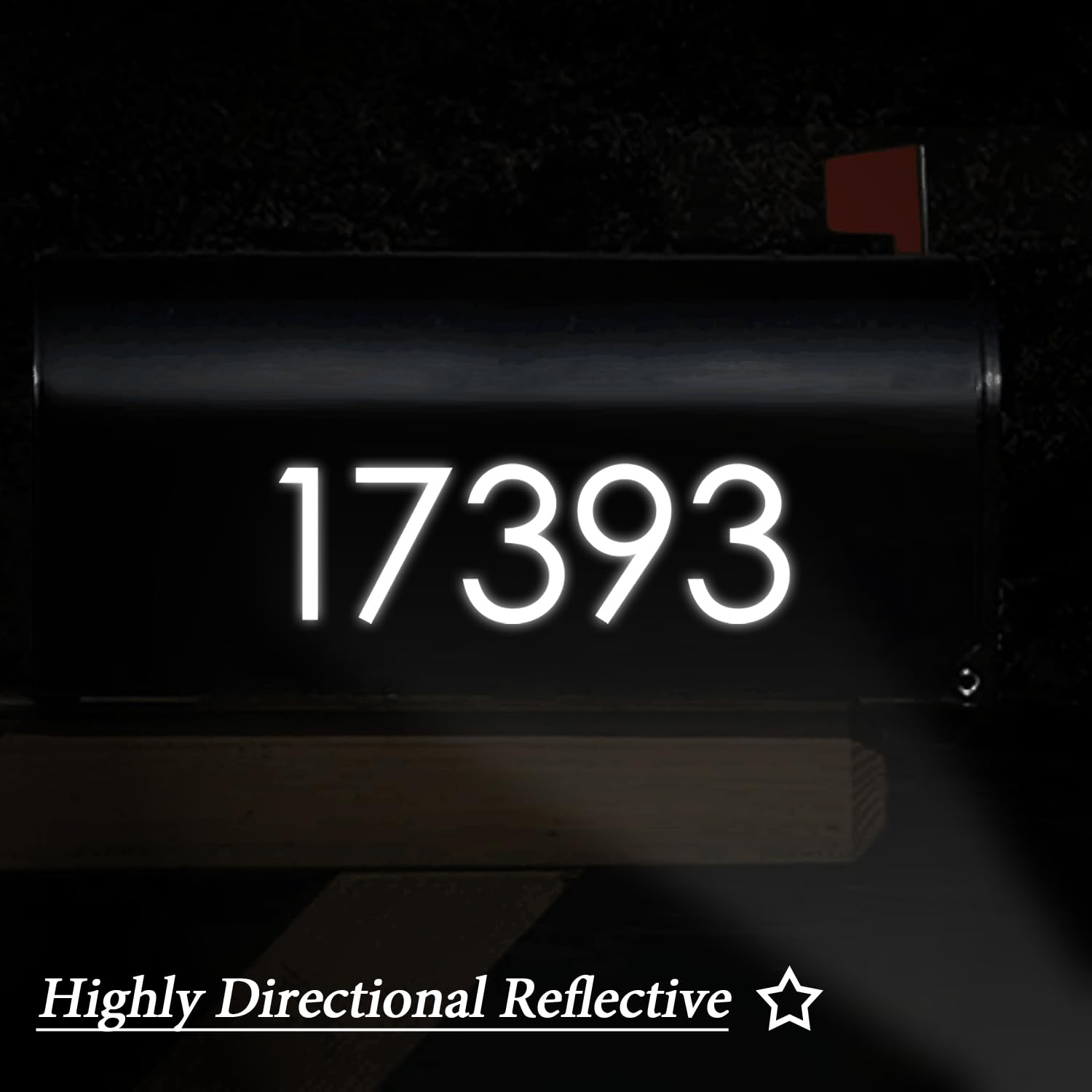 Diggoo Reflective Mailbox Numbers Sticker Decal Die Cut Classic Style Vinyl Number 2" Self Adhesive 5 Sets for Mailbox, Signs, Window, Door, Cars, Trucks, Home, Business, Address Number