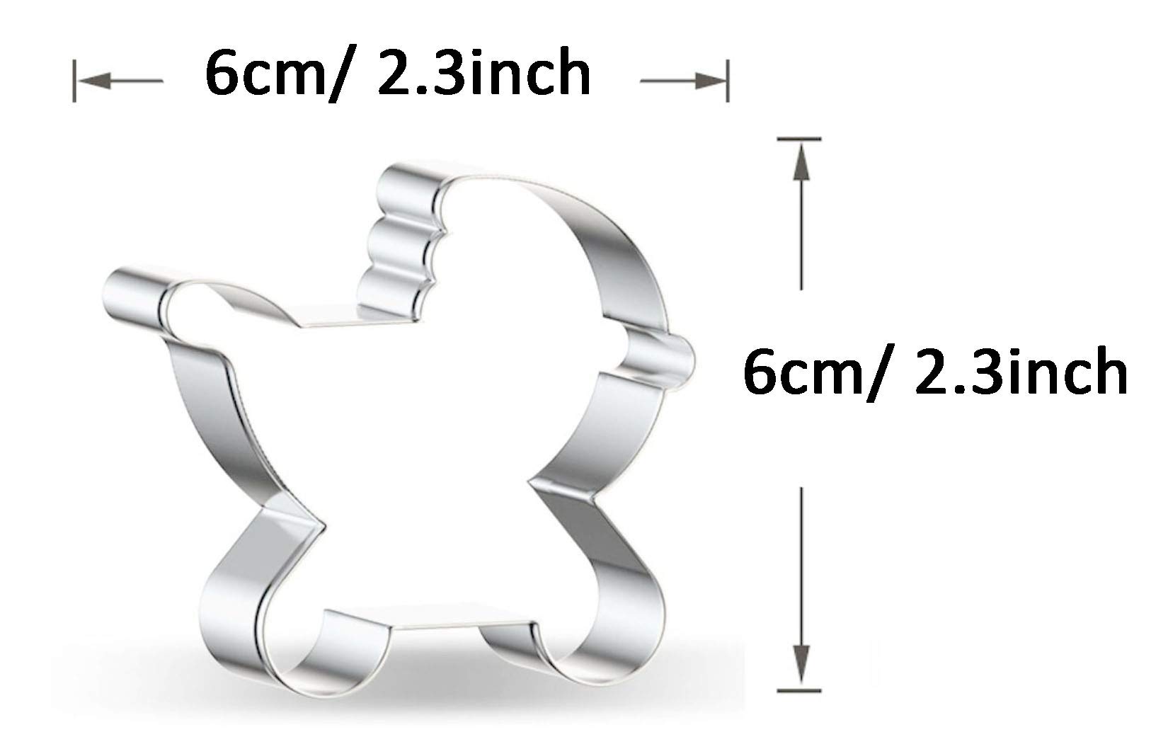 WJSYSHOP Baby Carriage Stroller Cookie Cutter - C
