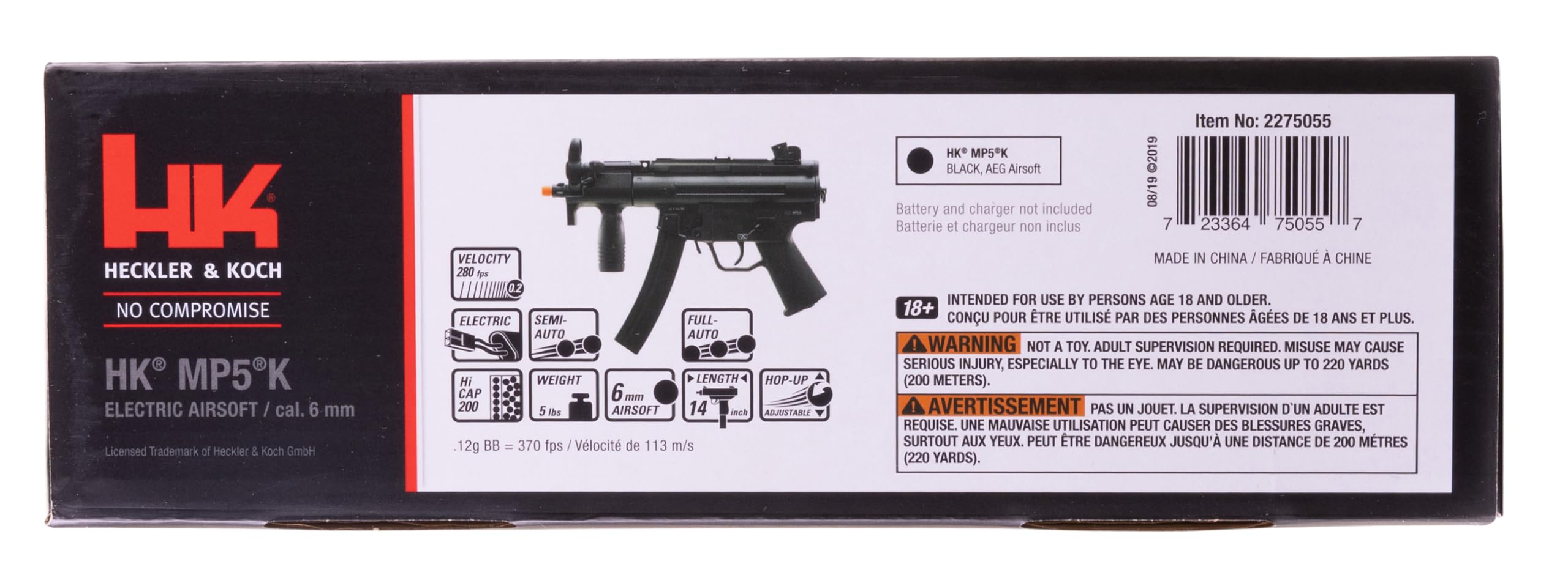 Elite Force HK Heckler & Koch MP5K AEG Automatic 6mm BB Rifle Airsoft Gun