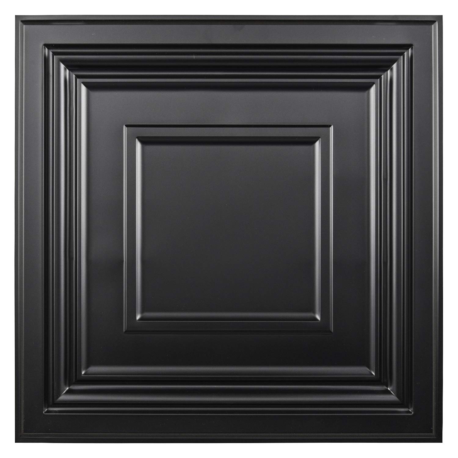 Art3d 24" x 24" (Pack Of 12) Wall Panel Modern, Black