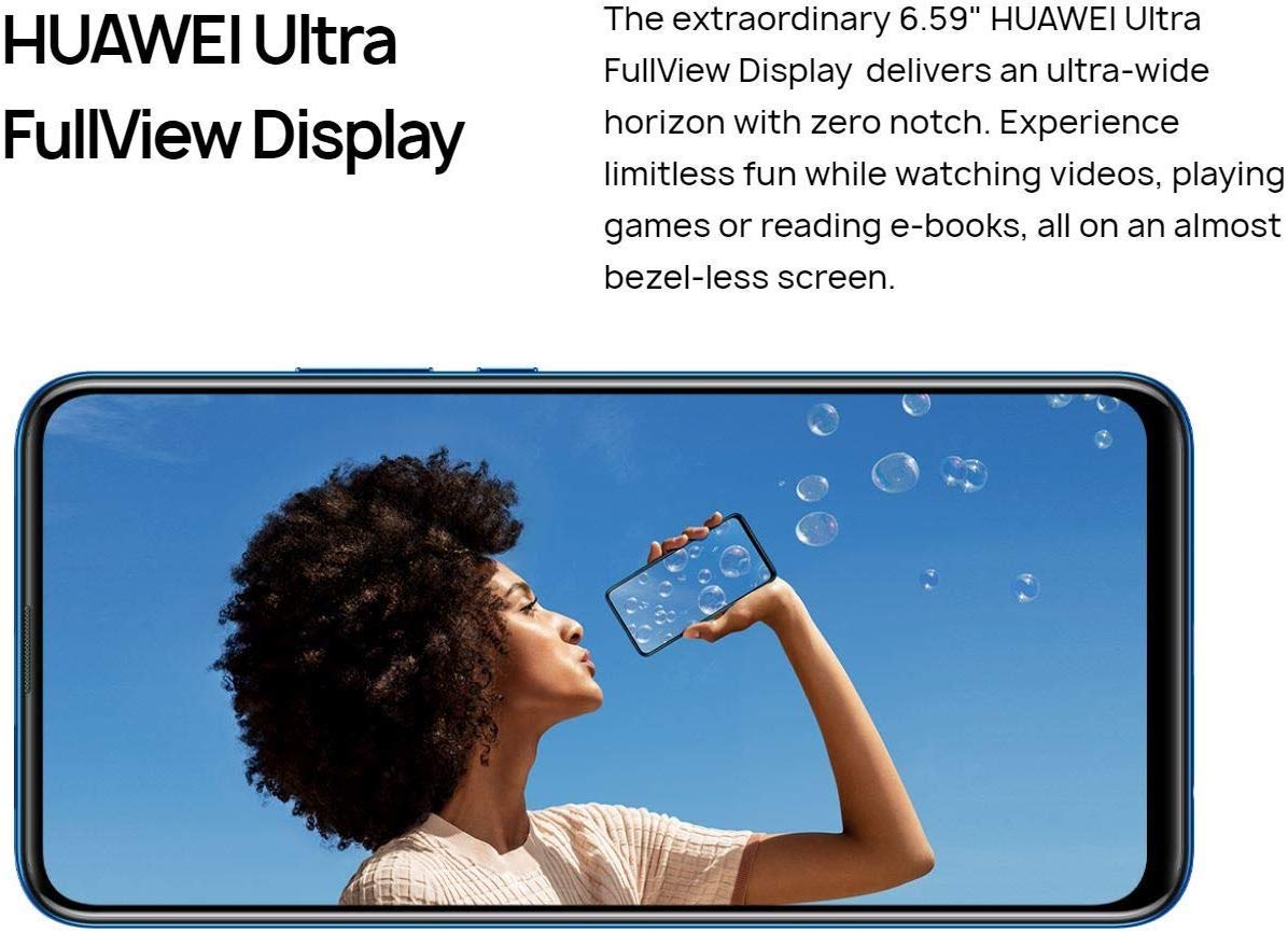 HUAWEI Y9 Prime 2019 STK-LX3 Smartphone 4G 128G Kirin 710 Octa core Auto Pop-Up Triple AI Camera 6.59 inch 4000 mAh Android 9.0(Night Black)