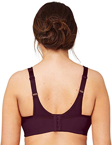 Glamorise Full Figure Plus Size MagicLift Active Support Bra Wirefree #1005 Wine