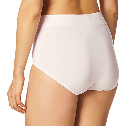 Warner's womens Dig-free Comfort Waist Microfiber 5738 No Pinching No Problems Modern Brief Panty, Rosewater, 8 US
