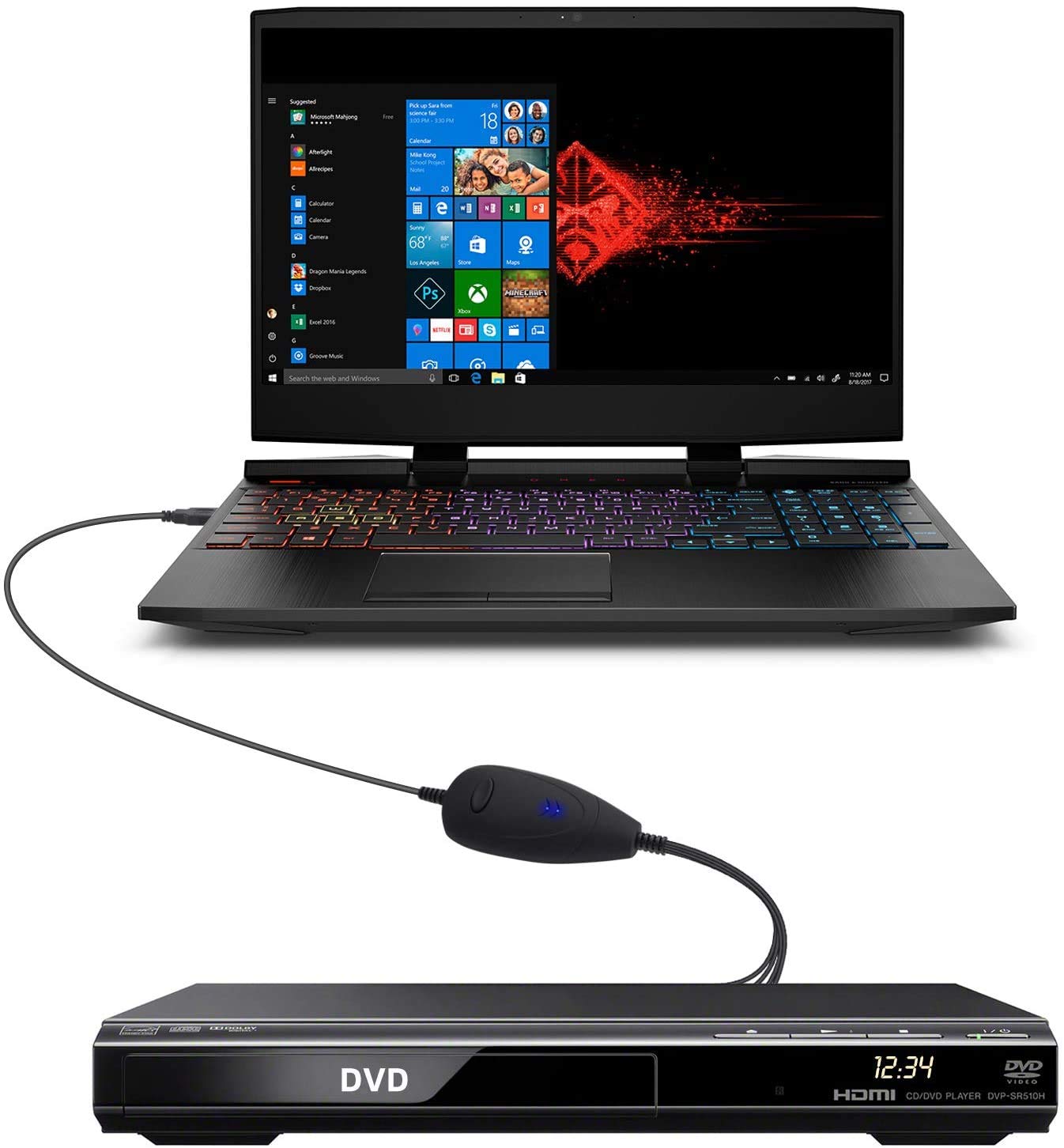 TCNEWCL Capture Card, USB Video Capture Card Devices, VCR VHS TV to DVD Converter, Edit and Digitize Analog Video for Windows Only